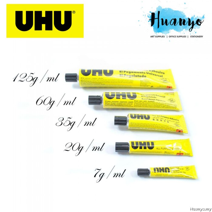 UHU All Purpose Adhesive Glue (7ml, 20ml, 35ml,60ml,125ml)