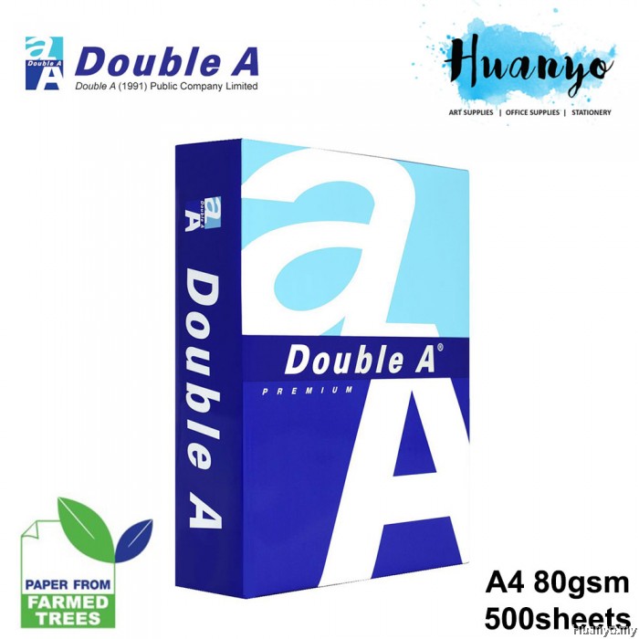 Double A Premium A4 White Paper 80gsm 500 Sheets/Ream