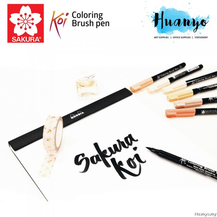 Sakura Koi Coloring Brush Pen (Available in 48 Colours) List 2/3