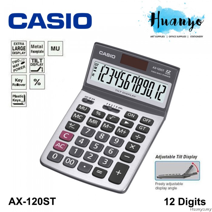 Casio AX-120ST 12 Digits Calculator