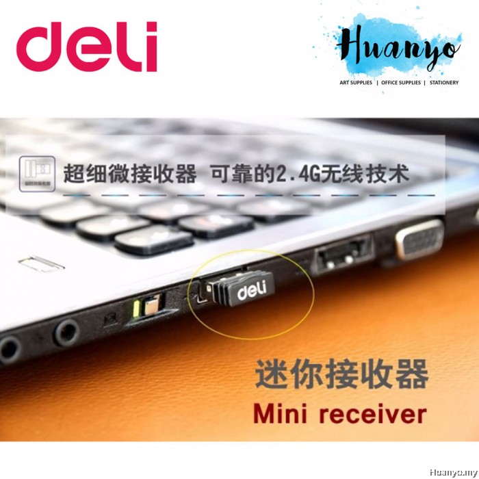 Deli Computer Wireless Mouse 3713