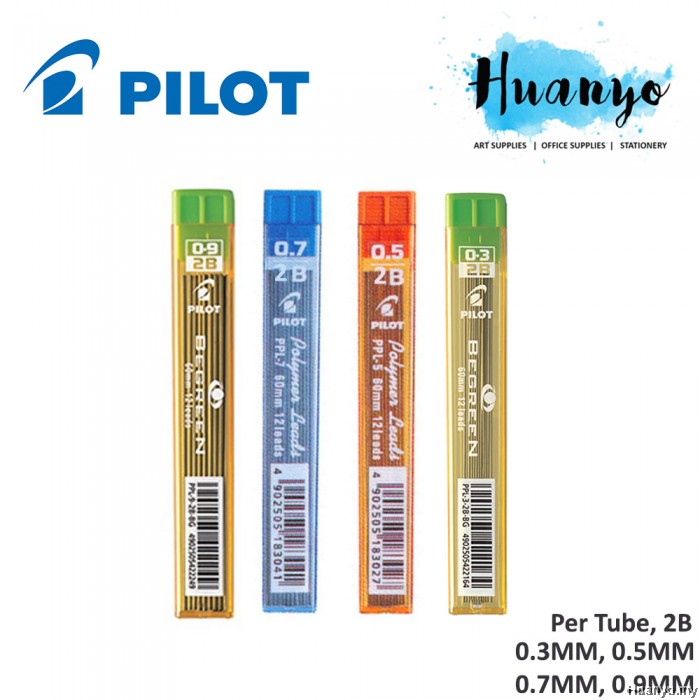 Pilot Mechanical Pencil Lead 2B (0.3MM/0.5MM/0.7MM/0.9MM)