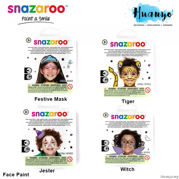 Snazaroo Mini Face Paint Kit (Halloween / Parties)