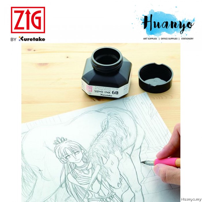 Kuretake Zig Manga Comic Sumi Ink 180 - Black