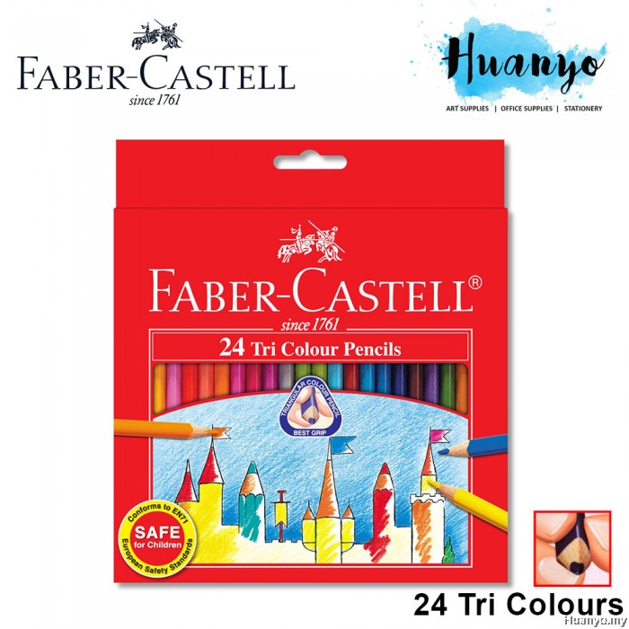 Faber-Castell Tri Colour Pencils 24