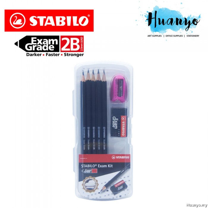 STABILO Exam Grade Kit 2B Pencil Set (Set of 7)