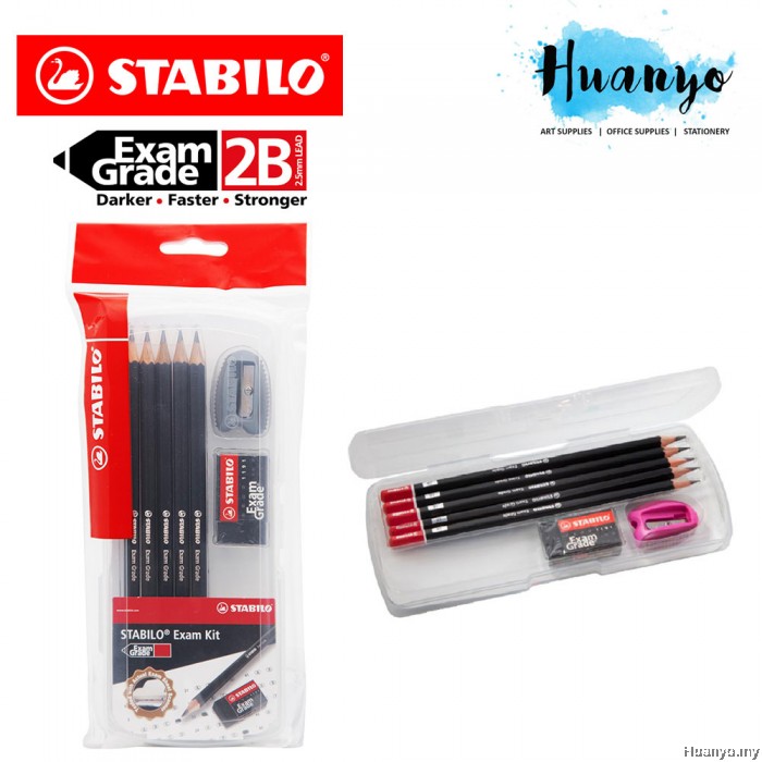 STABILO Exam Grade Kit 2B Pencil Set (Set of 7)