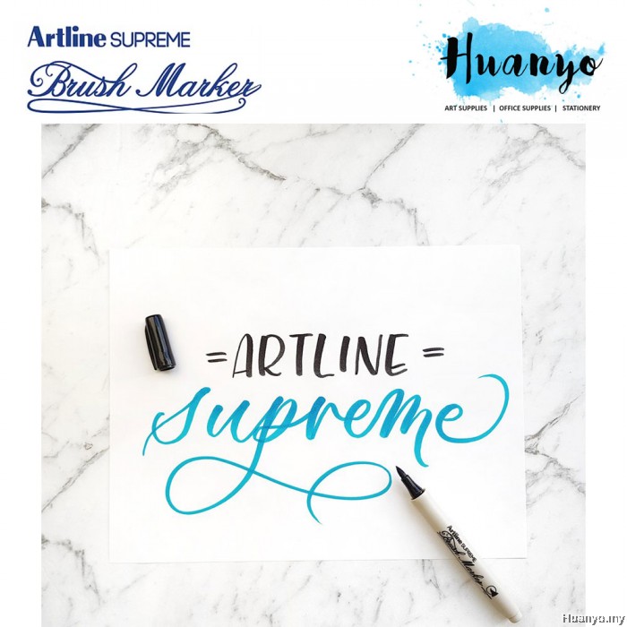 Artline Supreme Calligraphy Brush Marker Pen (Set of 20)