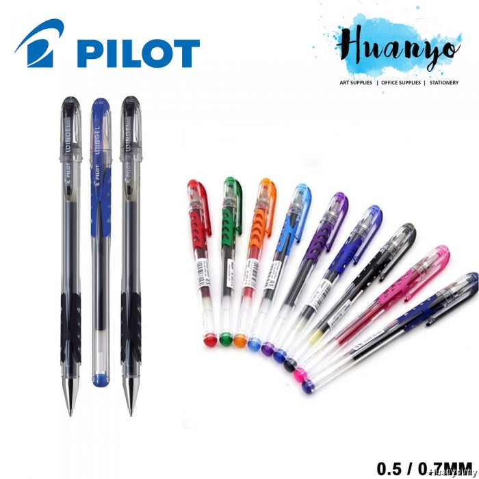 Pilot Wingel G1 Rubber Grip Gel Pen 0.5mm / 0.7mm Tip