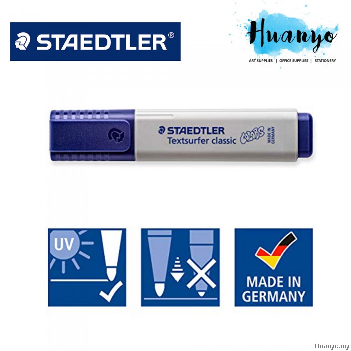 Staedtler Textsurfer Classic Vintage Highlighter (Black Hidelighter /Grey)