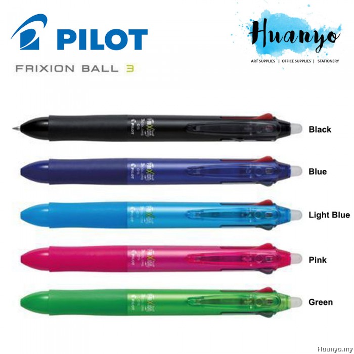 Pilot Frixion Ball Slim Erasable Multi 3 in 1 Color Gel Pen - 0.5 mm ...