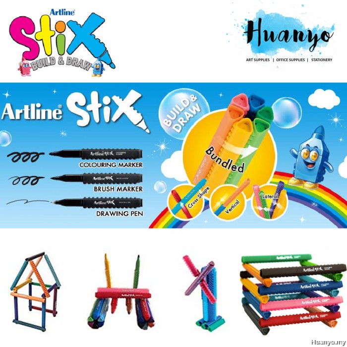 Artline Stix Calligraphy Brush Marker Pen (Per PCS)