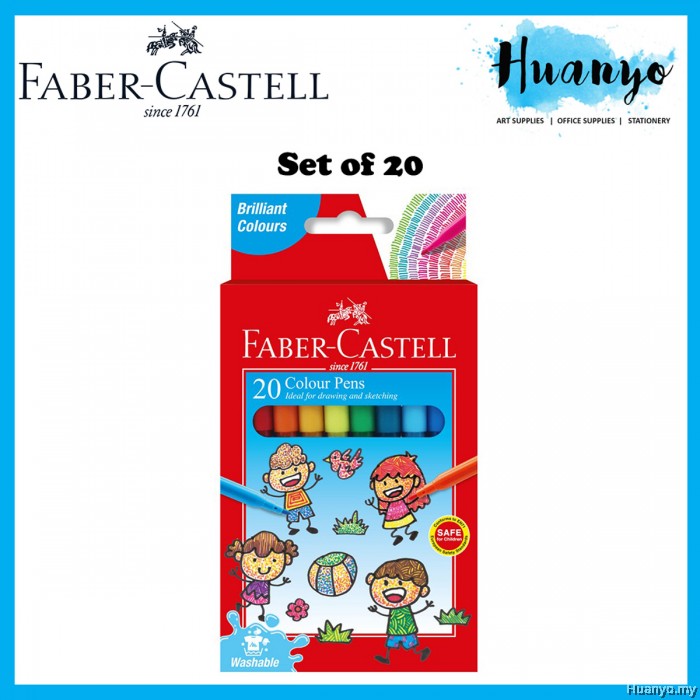 Faber-Castell Fiber Tip Magic Colour Pen (Set of 12 / 20)