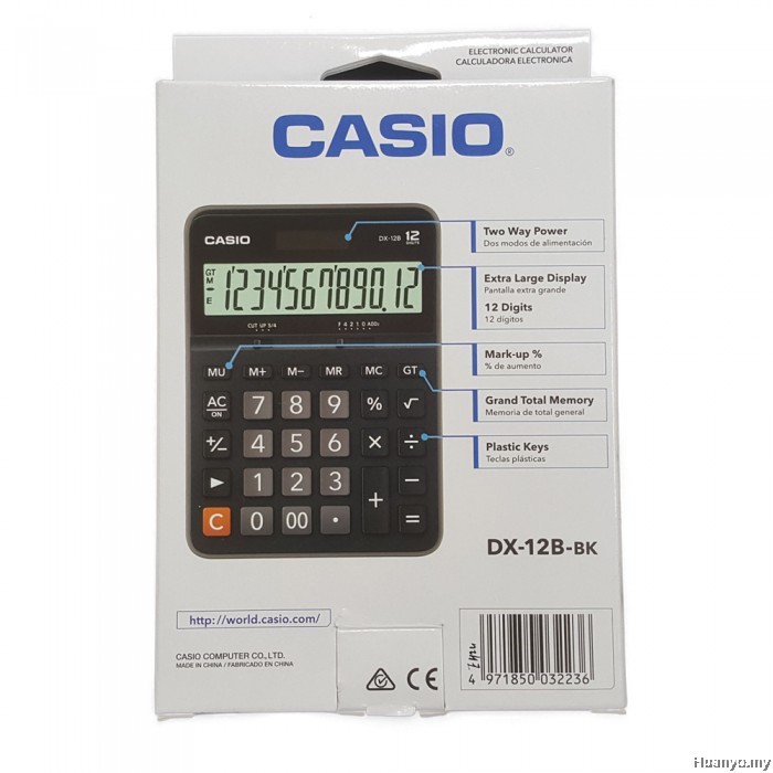 Casio Calculator DX-12B