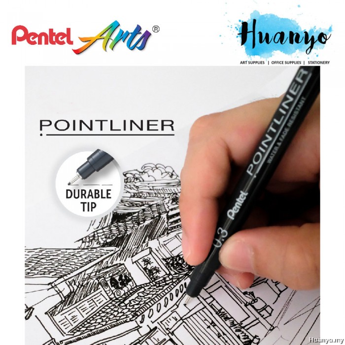 Pentel Pointliner S20P Technical Drawing Drafting Sketching Pen [Set of ...