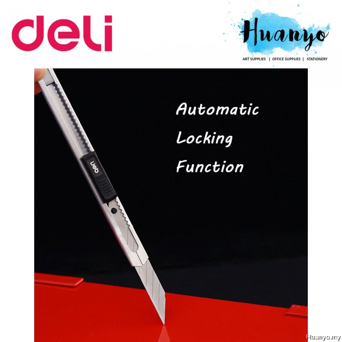 Deli Stainless Steel 30 Degree Cutter 2034 (SK5 Snap off Blade)