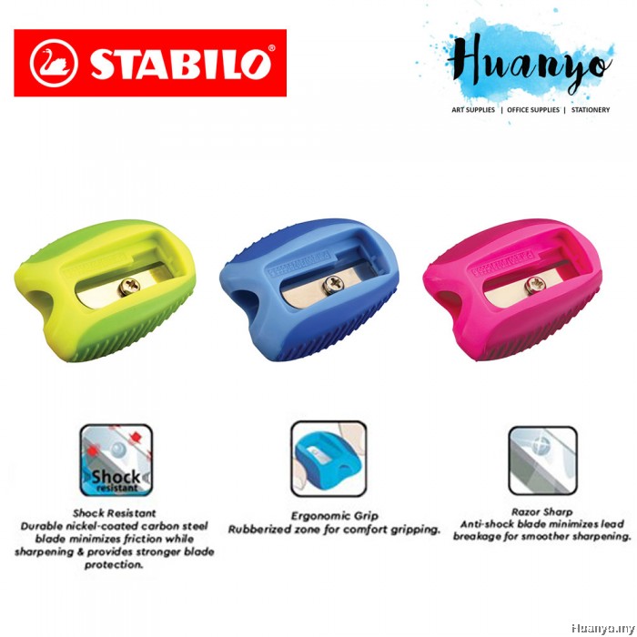 Stabilo X Shock Shock Resistant Sharpener 4521 (2pcs / Blister Pack)