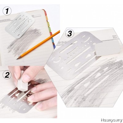 Stainless Steel Drawing Eraser Erasing Shield (85 x 55mm)