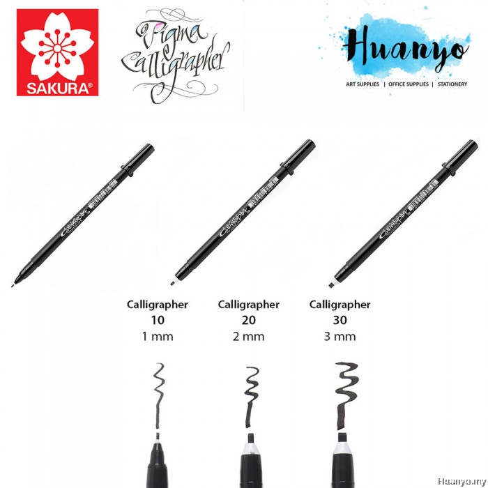 Sakura Pigma Calligraphy Calligrapher Pen (1.0 / 2.0 / 3.0MM)