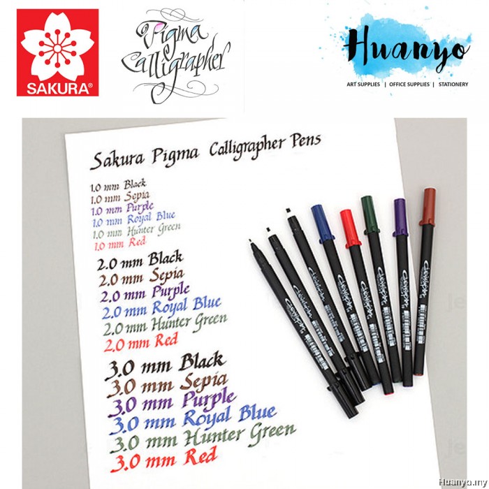 Sakura Pigma Calligraphy Calligrapher Pen (1.0 / 2.0 / 3.0MM)