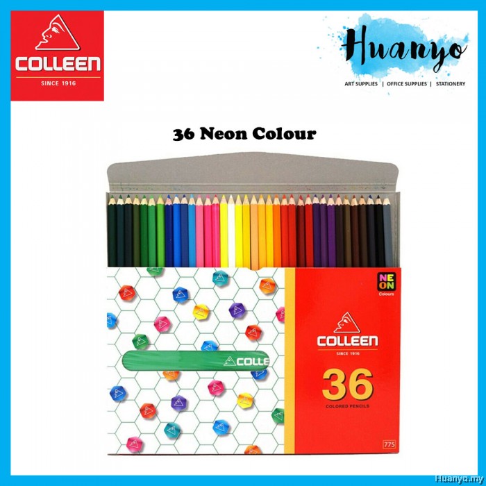 Colleen 775 Neon / Original / Pastel Colour Pencil (Color Set of 12 ...