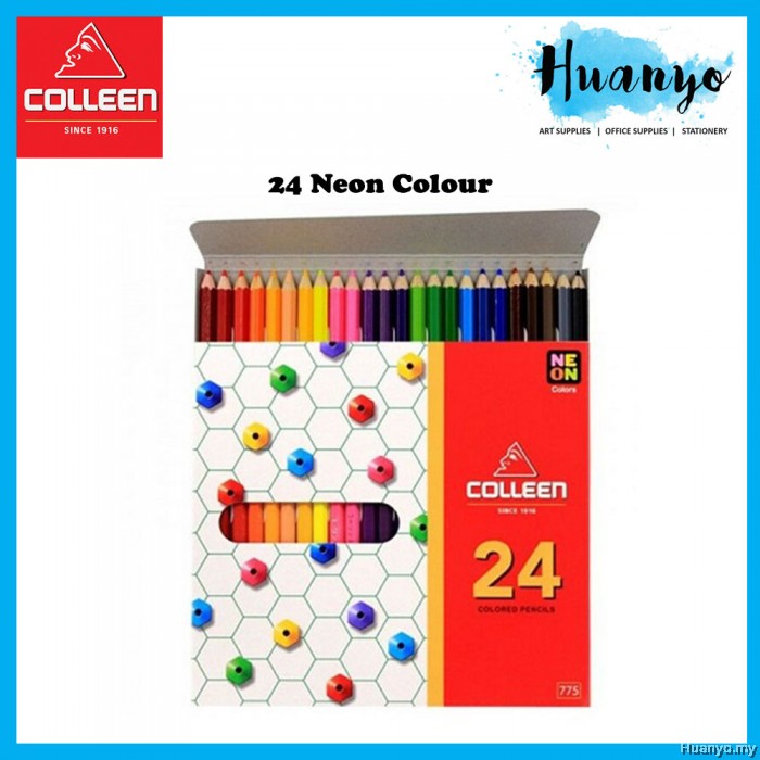 Colleen 775 Neon / Original / Pastel Colour Pencil (Color Set of 12 ...