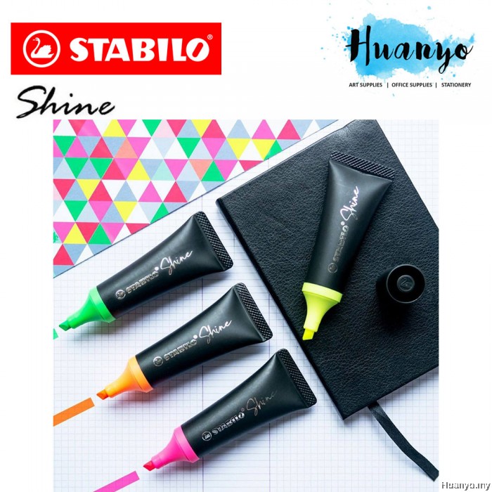 Stabilo Boss Shine Fluorescent Neon Colour Textliner Pen (Set of 4 ...