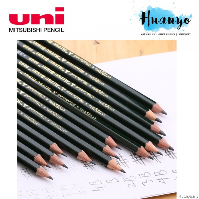 Mitsubishi Uni 9800 DX Artist Drawing & Sketching Pencil [Per pcs] (10B 9B 8B 7B 6B 5B 4B 3B 2B ...