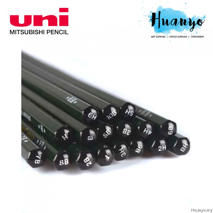 Mitsubishi Uni 9800 DX Artist Drawing & Sketching Pencil [Per pcs] (10B 9B 8B 7B 6B 5B 4B 3B 2B ...
