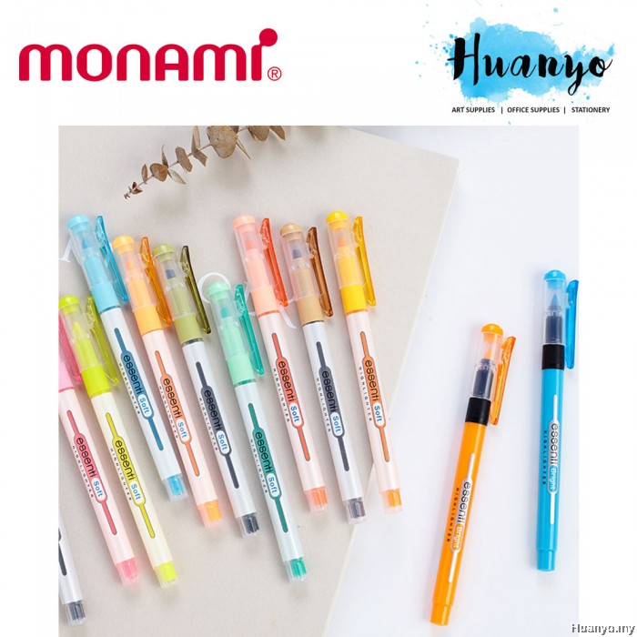Monami Essenti Bright Flourescent & Soft Pastel Colour Slim Highlighter ...