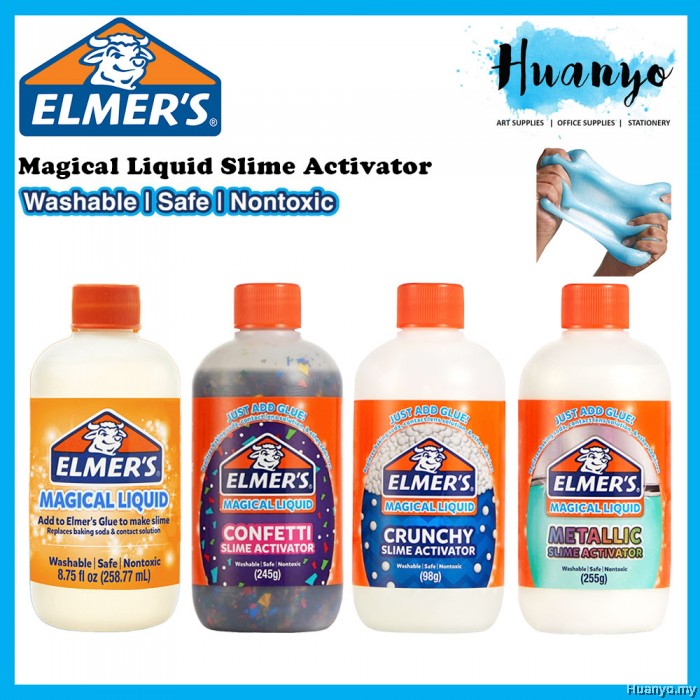 Elmer's Magical Liquid Slime Activator Solution Non Toxic [Metallic ...