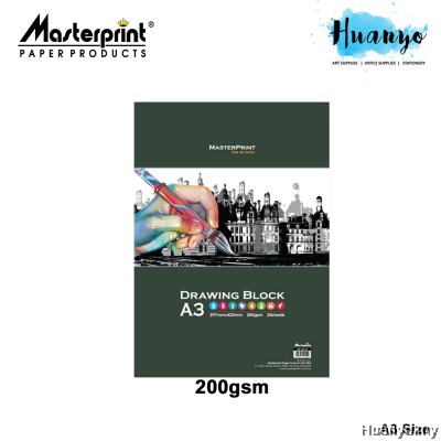 Masterprint Art Drawing Paper Block (A3 Size - 20 Sheets ) [135GSM ...