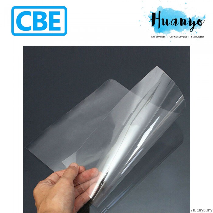 CBE Clear Rigid PVC Plastic Sheet 10's/Pack
