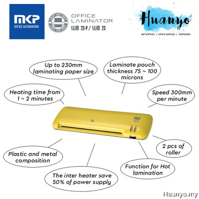 MKP Office Laminate / Laminating / Laminator Machine Slim 23 (A4 size ...