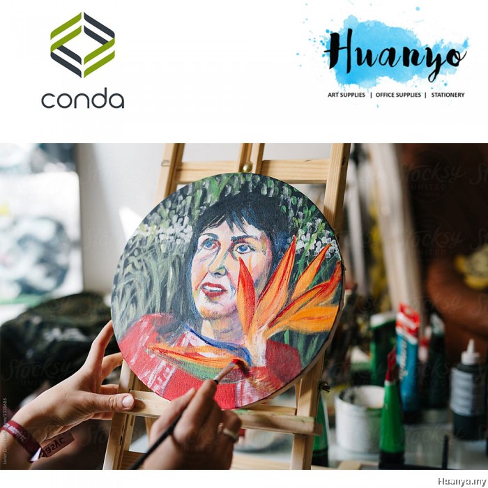 Conda Artist Stretch Canvas Square 30 x 30cm, 40 x 40cm, 50 x 50cm ...