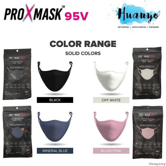 ProXmask 95 V/ 95V 6 Layer Anti Viral Breathable Reusable Washable ...