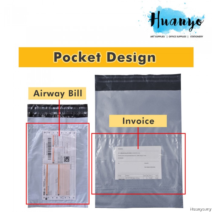 White Plastic Flyer Courier Pos Parcel Packaging Bag 100pcs/pack (A5 ...