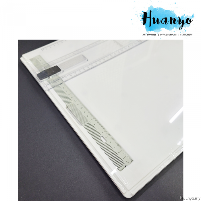 World Technical Drawing Board Set With Detachable Ruler (A3, White Colour)
