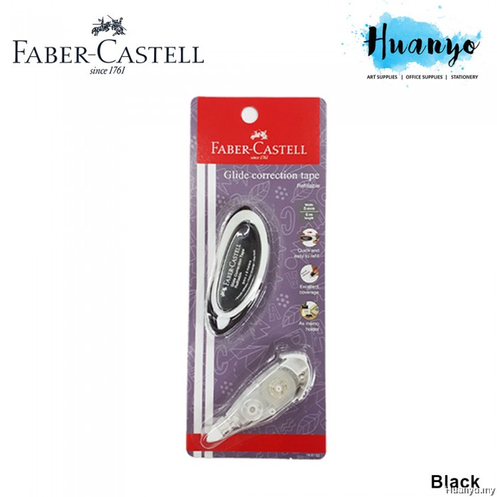 Faber-Castell Glide Refillable Correction Tape Set (Body & Refill ...
