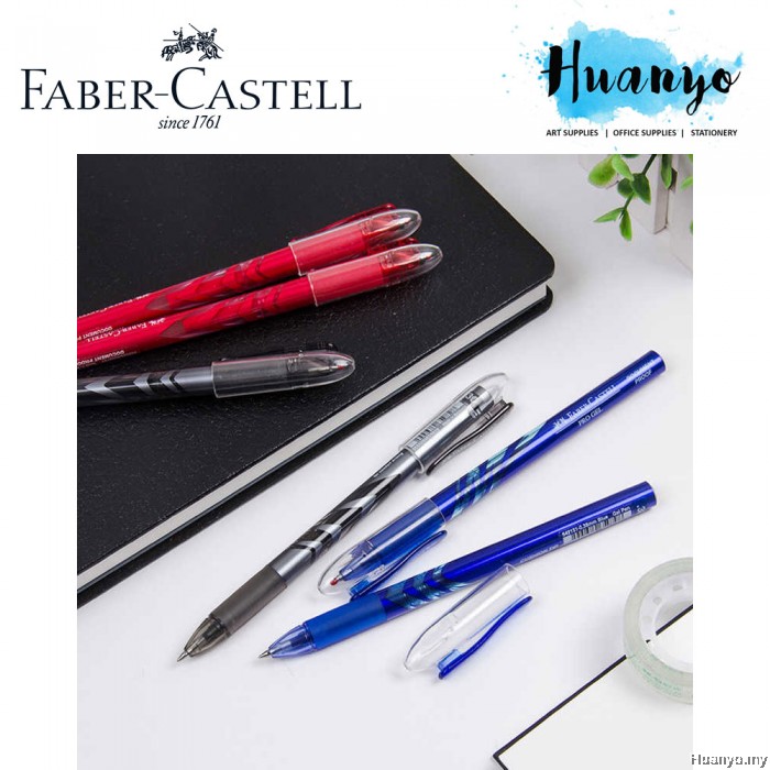 Faber-Castell Pro Gel Document Proof Retractable Rubber Grip Gel Pen ...