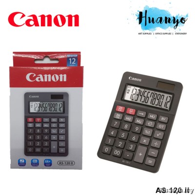 Canon 12 Digit Desktop Calculator AS-120 II (Black)