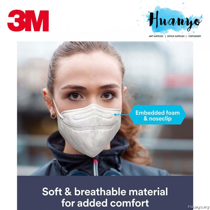 3M KN95 9513 5 Layers Respirator Griffin White Face Medical Mask (1 / 3 ...