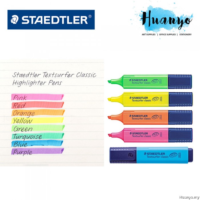 Staedtler Textsurfer Pastel, Vintage & Classic Fluorescent Neon ...