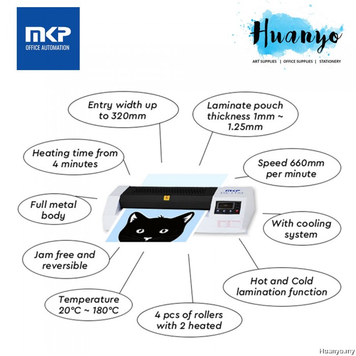 Mkp Office Heavy Duty Laminate Laminating Laminator Machine A3 Size