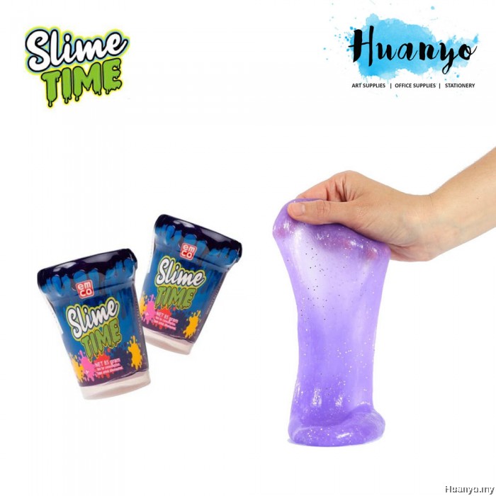 EMCO SLIME TIME Non Toxic Colorful Metallic Glitter Slime (Random Color ...