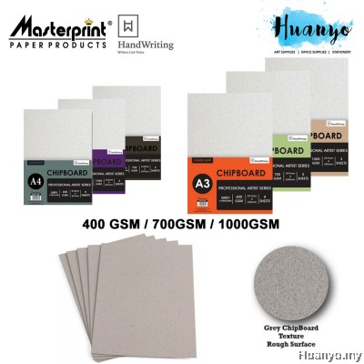 Masterprint Brown Craft Card/Kraft Paper/Grey Hard Chipboard (A4 / A3 ...