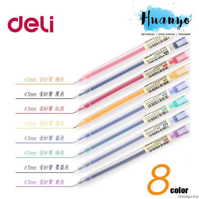 Deli Colour Gel Pen Smooth Writing 0.5mm A119 [Per Pcs]