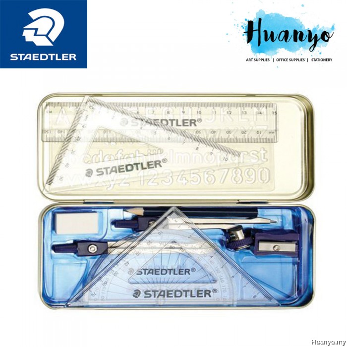 Staedtler Noris Geometry Math Set ( Tin Set of 10, 557-10 )