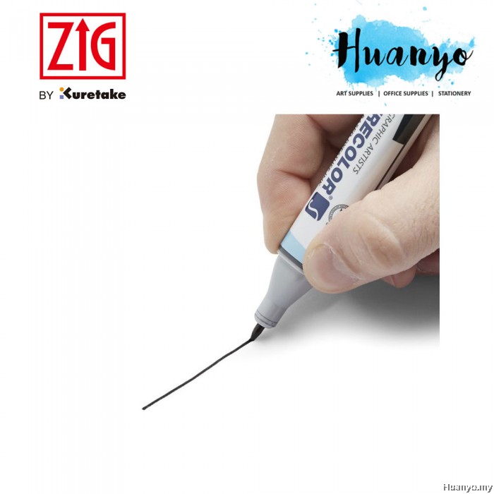 Zig Kurecolor Twin Color Marker Set (12 Basic Colors) KC-3000N/12B1