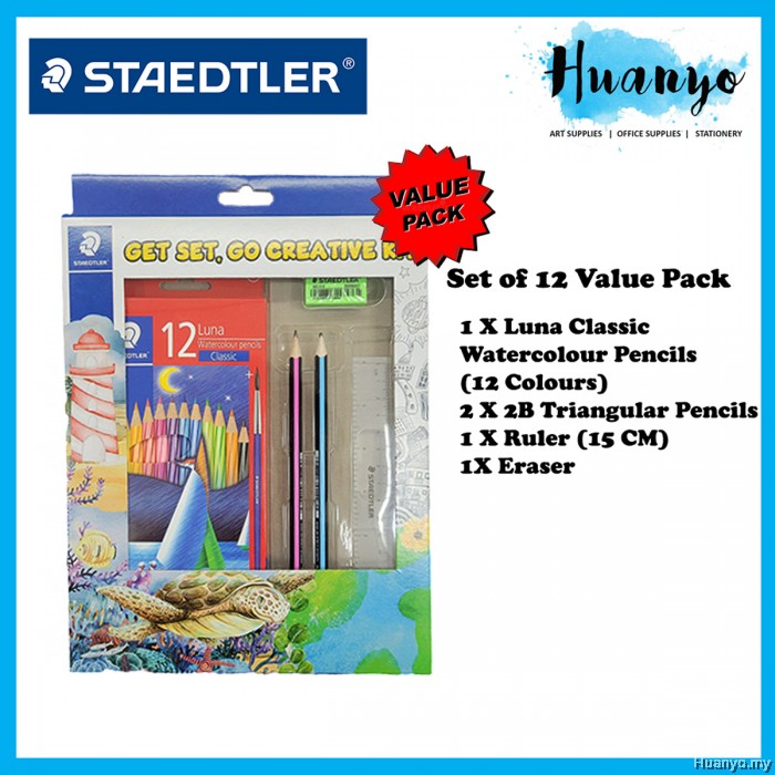 Staedtler Luna Classic Watercolour Pencil / Coloured Pencil Back To ...